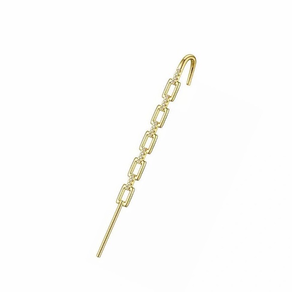 Jewelry | Chain Link Pin Cuff Earring | Poshmark